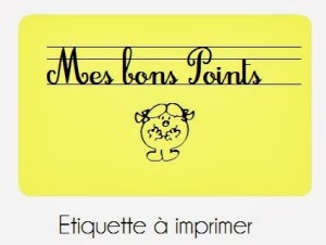 Etiquette bon point