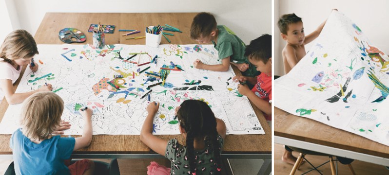 {Free printable} 5 Coloriages géants