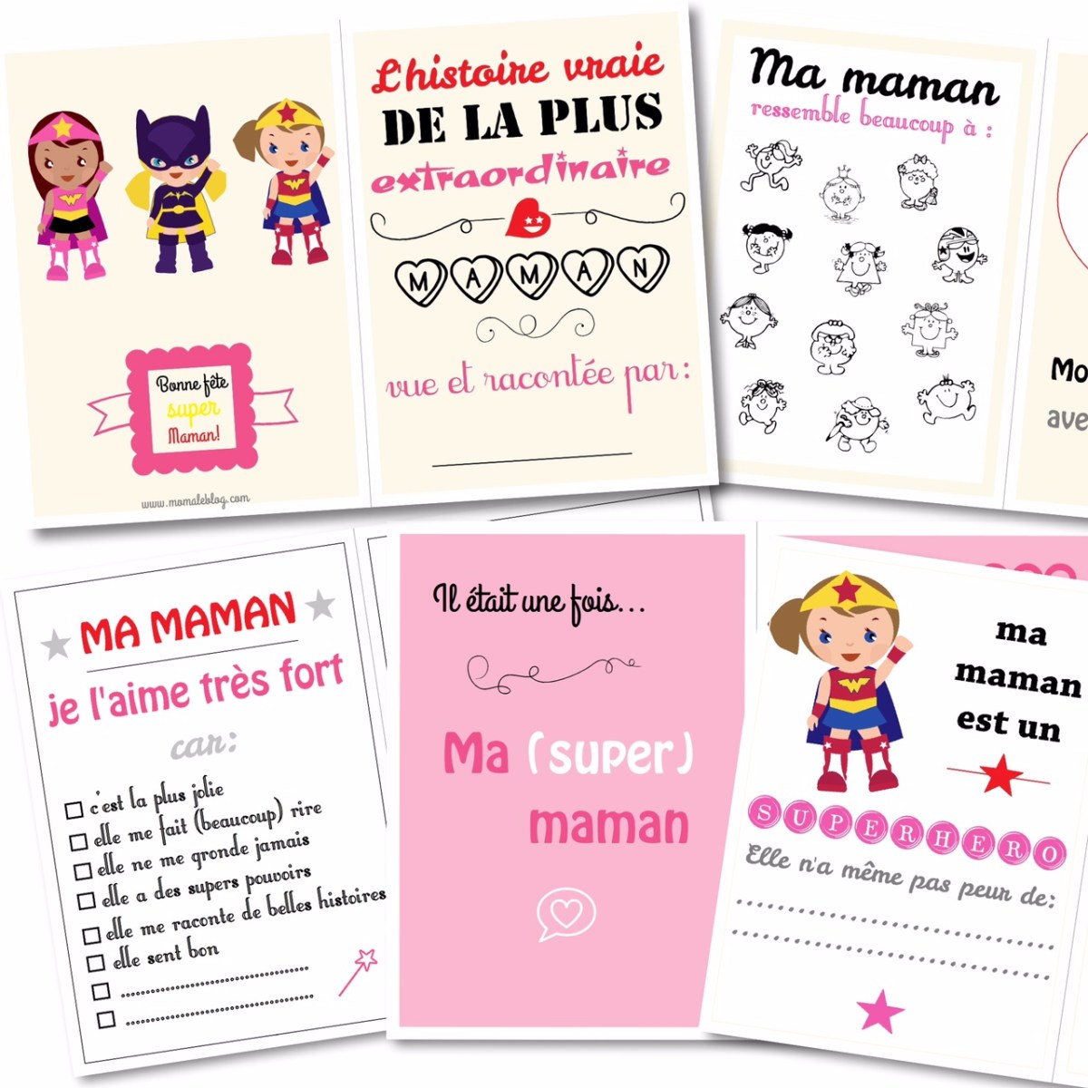 {Free printable} Le cahier à compléter pour la fête des mères!
