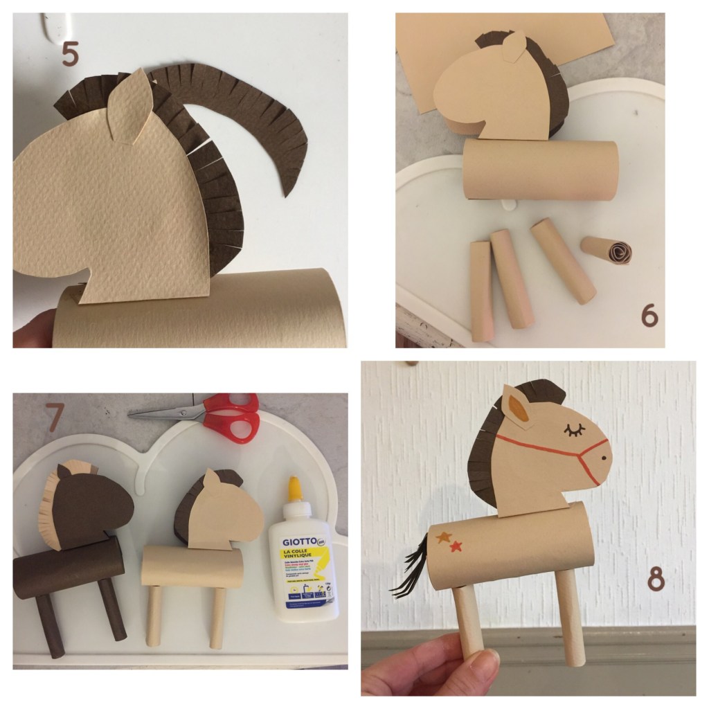 {DIY} Le cheval à tirer en carton!