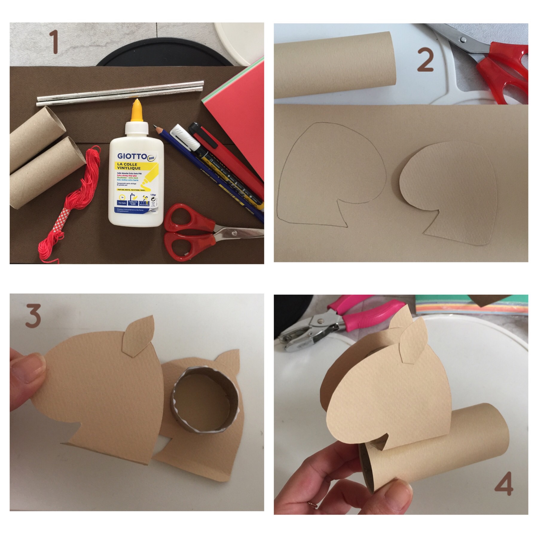 {DIY} Le cheval à tirer en carton!